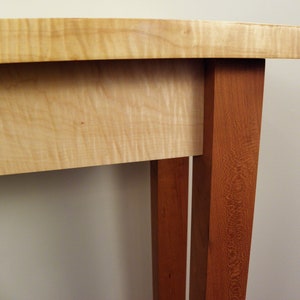 Curly Maple and Cherry Console Table – Side Table – Hall Table - Sofa ...