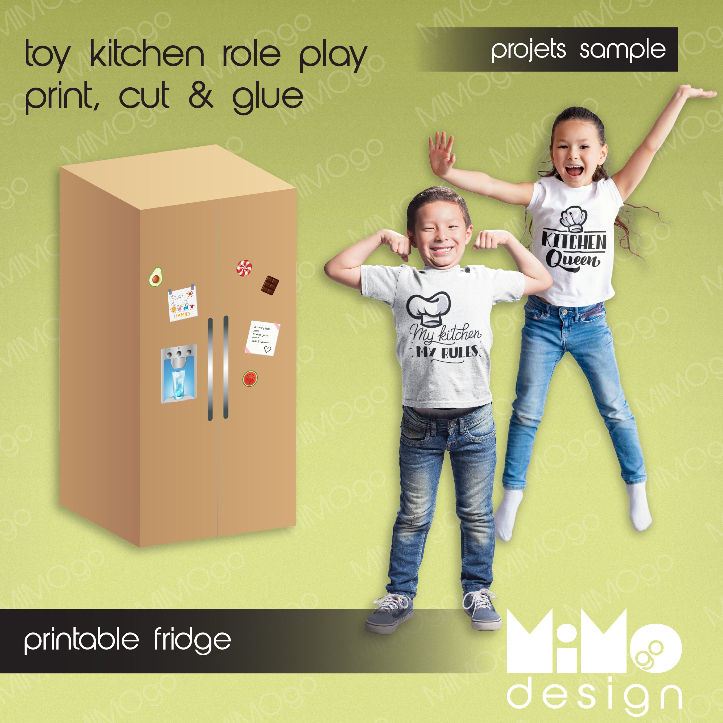 Complete Fridge Pretend Play, Kitchen Printable Toy - DIGITAL DOWNLOAD ...