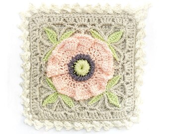 Overlay Crochet Pattern PDF Crocheted Potholder Colorful | Etsy