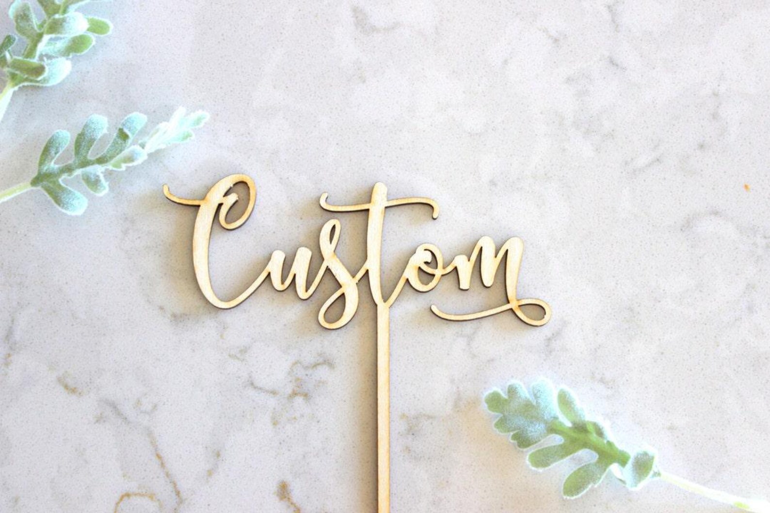 6" Wood Cake Topper Custom - Etsy