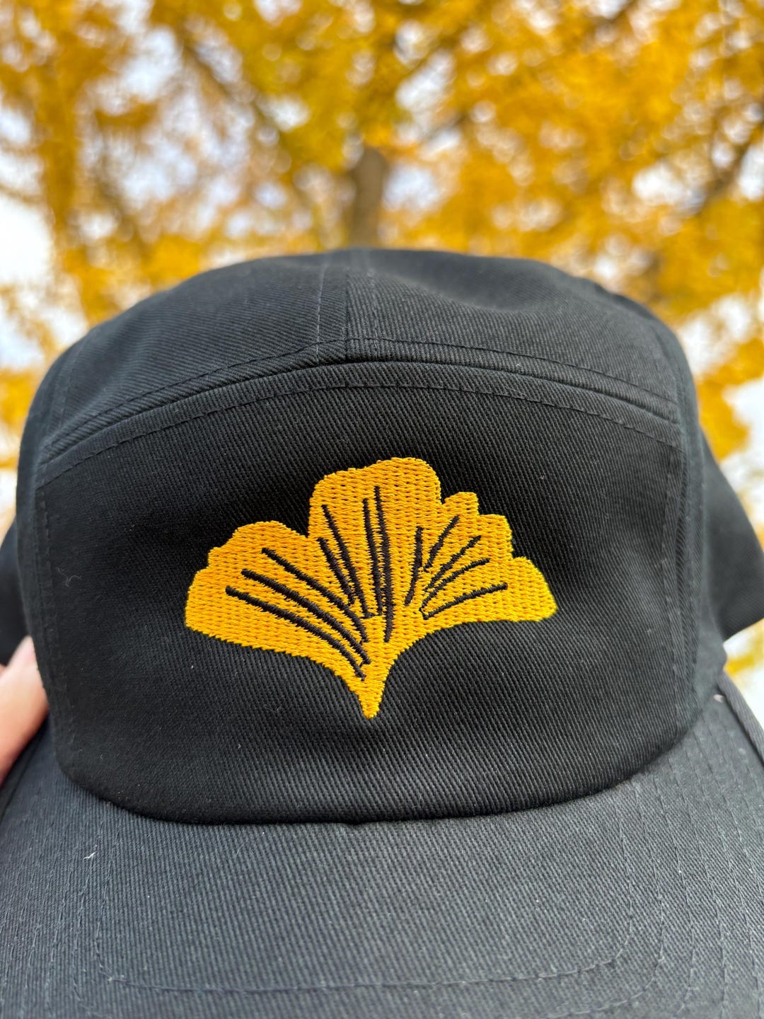 Ginkgo Leaf Five Panel Cap, Nature Lover Gift, Tree Lover Hat, Camper ...