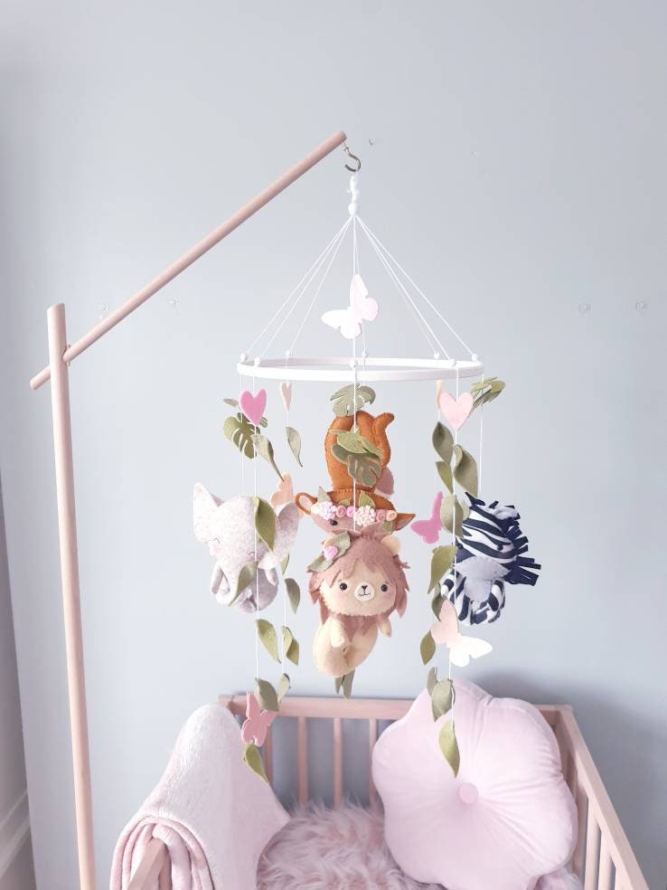 Princess Safari Baby Mobile Crib Mobile Cot Mobile Jungle | Etsy