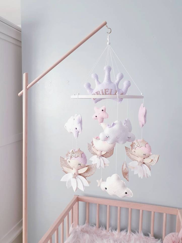 Princess Mobile Fairy Mobile Baby Mobile Girl Pink Mobile - Etsy UK