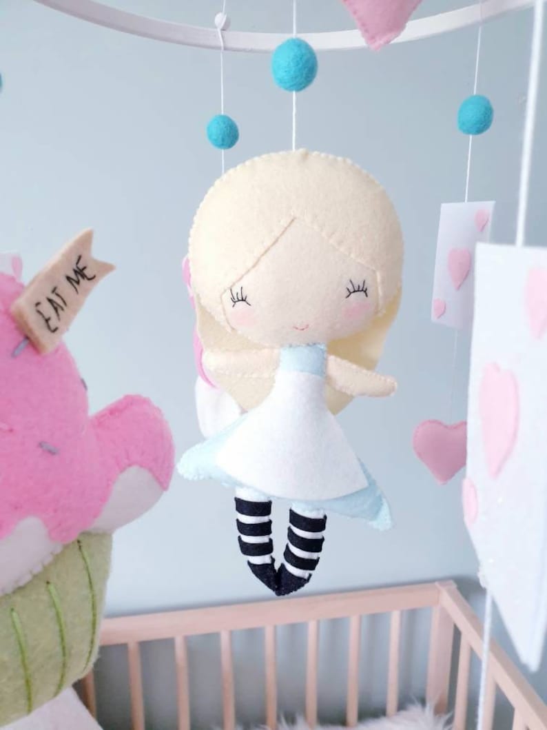 Alice in Wonderland Baby Mobile Cot Mobile Crib Mobile - Etsy