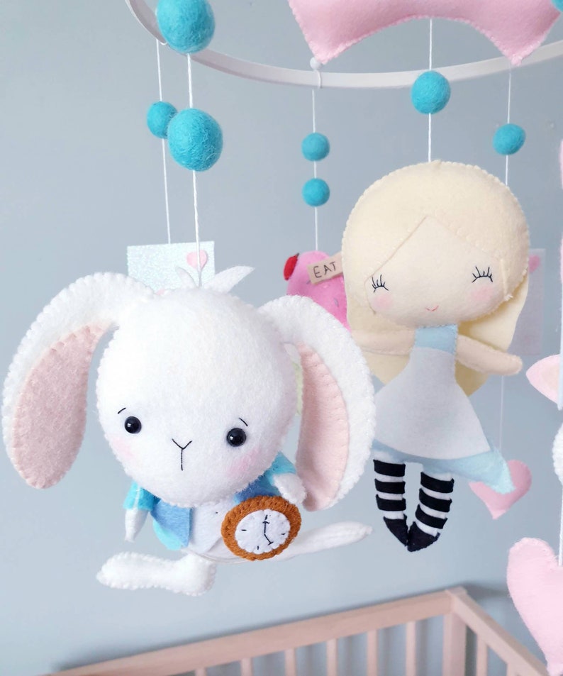 Alice in Wonderland Baby Mobile Cot Mobile Crib Mobile - Etsy