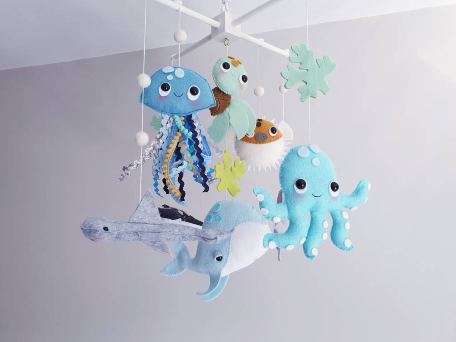 Ocean Shallows Baby Mobile Sea Creatures Mobile Crib - Etsy UK