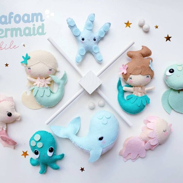 Mermaid Baby Mobile - Etsy
