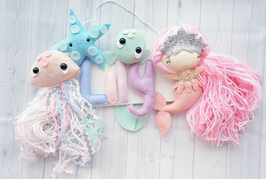 Custom Name Sign- Mermaid Name Sign - Kids Door Sign- Kids Room Decor ...