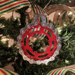 Recycled Bicycle Chain "christmas Ball" Bike Ornament - Etsy