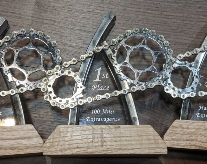 Bicycle Art Trophy From Recycled Bike Parts - Etsy