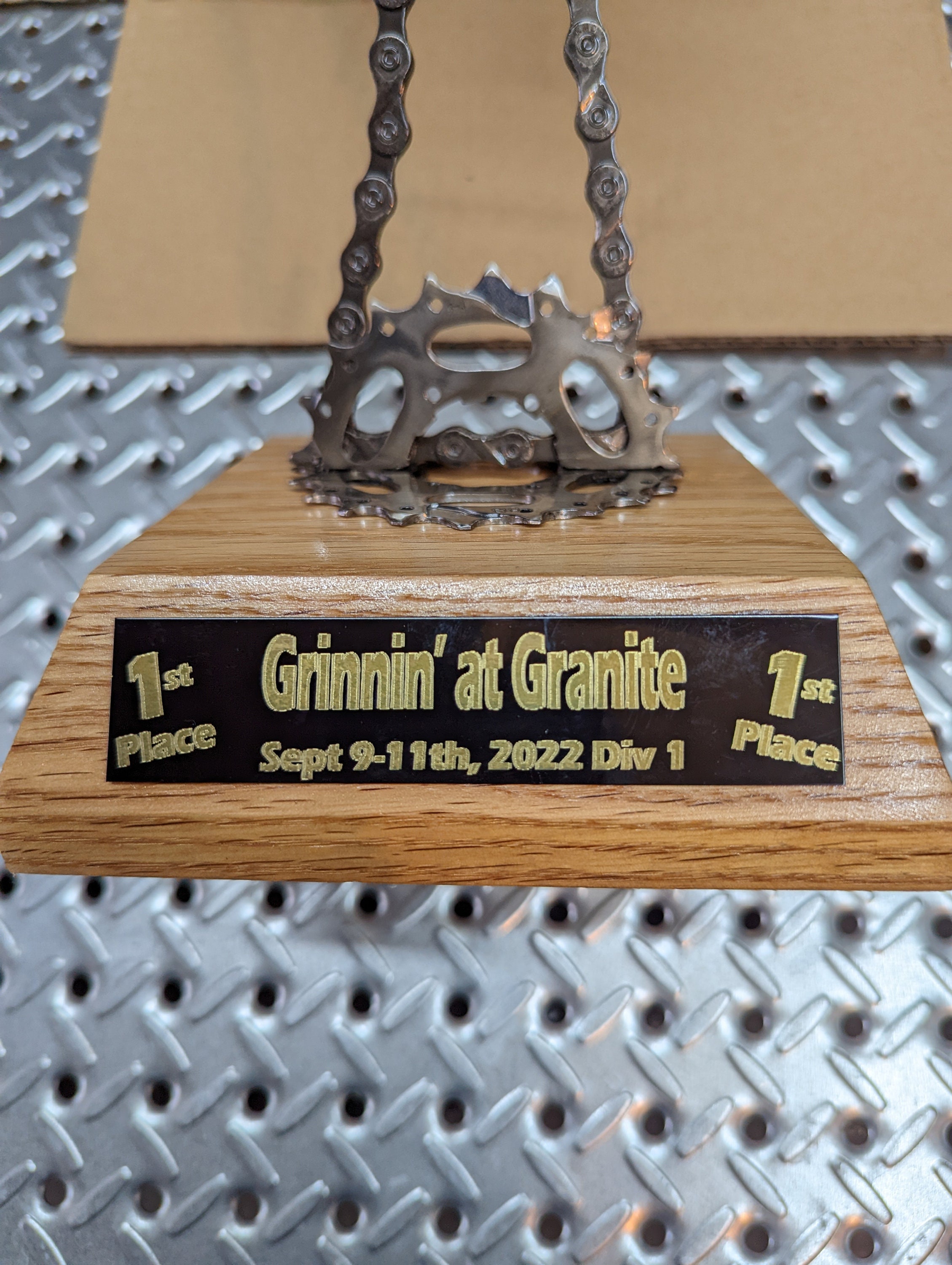 Bicycle Award Trophy Made From Recycle Bike Parts - Etsy