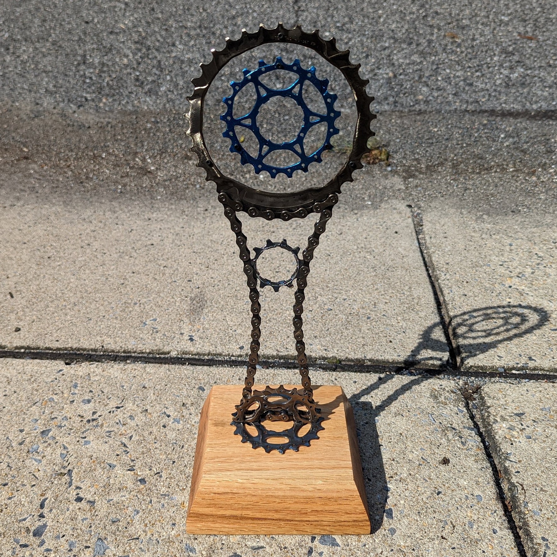 Bicycle Award Trophy Made From Recycle Bike Parts - Etsy
