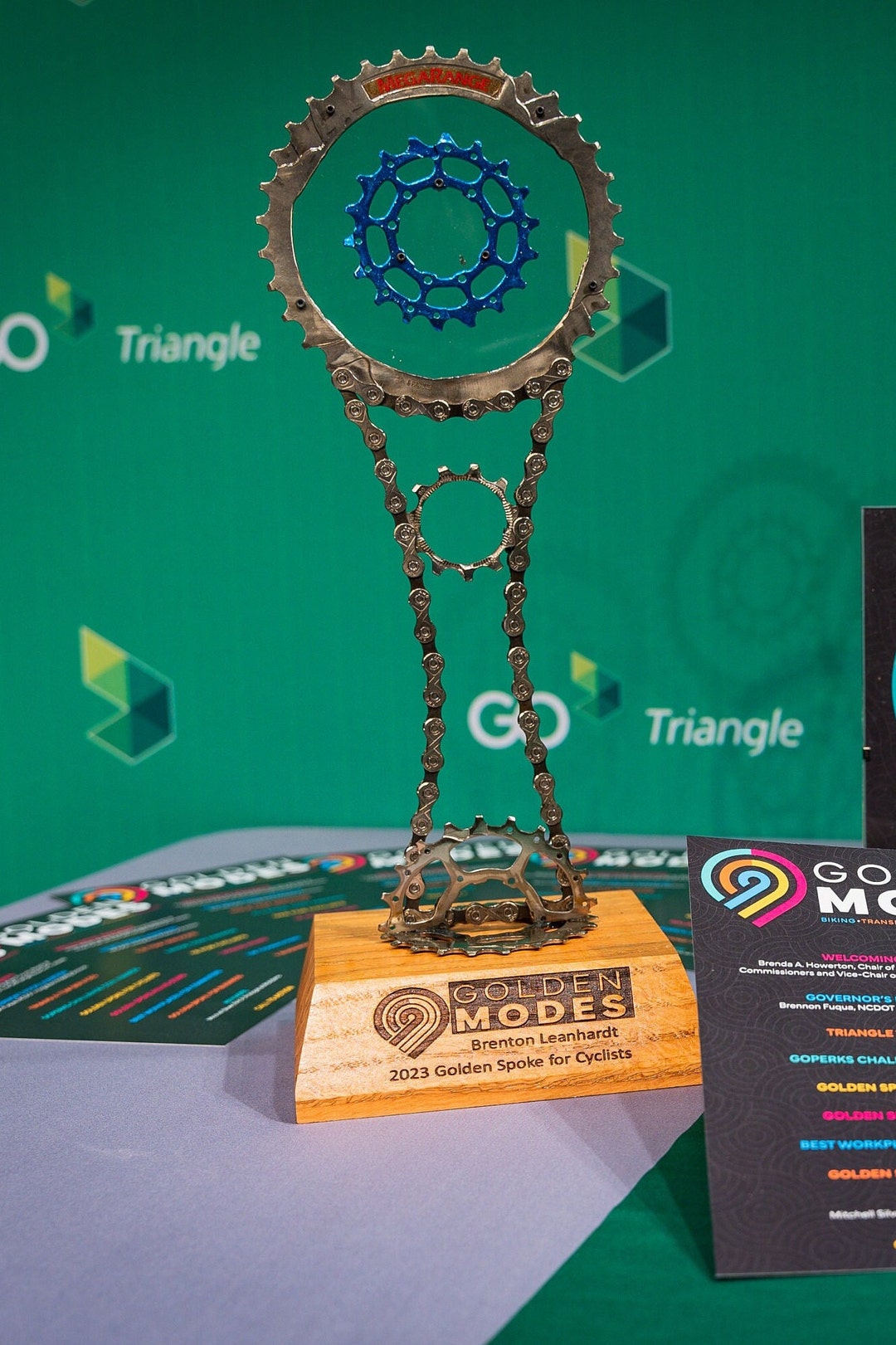 Bicycle Award Trophy Made From Recycle Bike Parts - Etsy