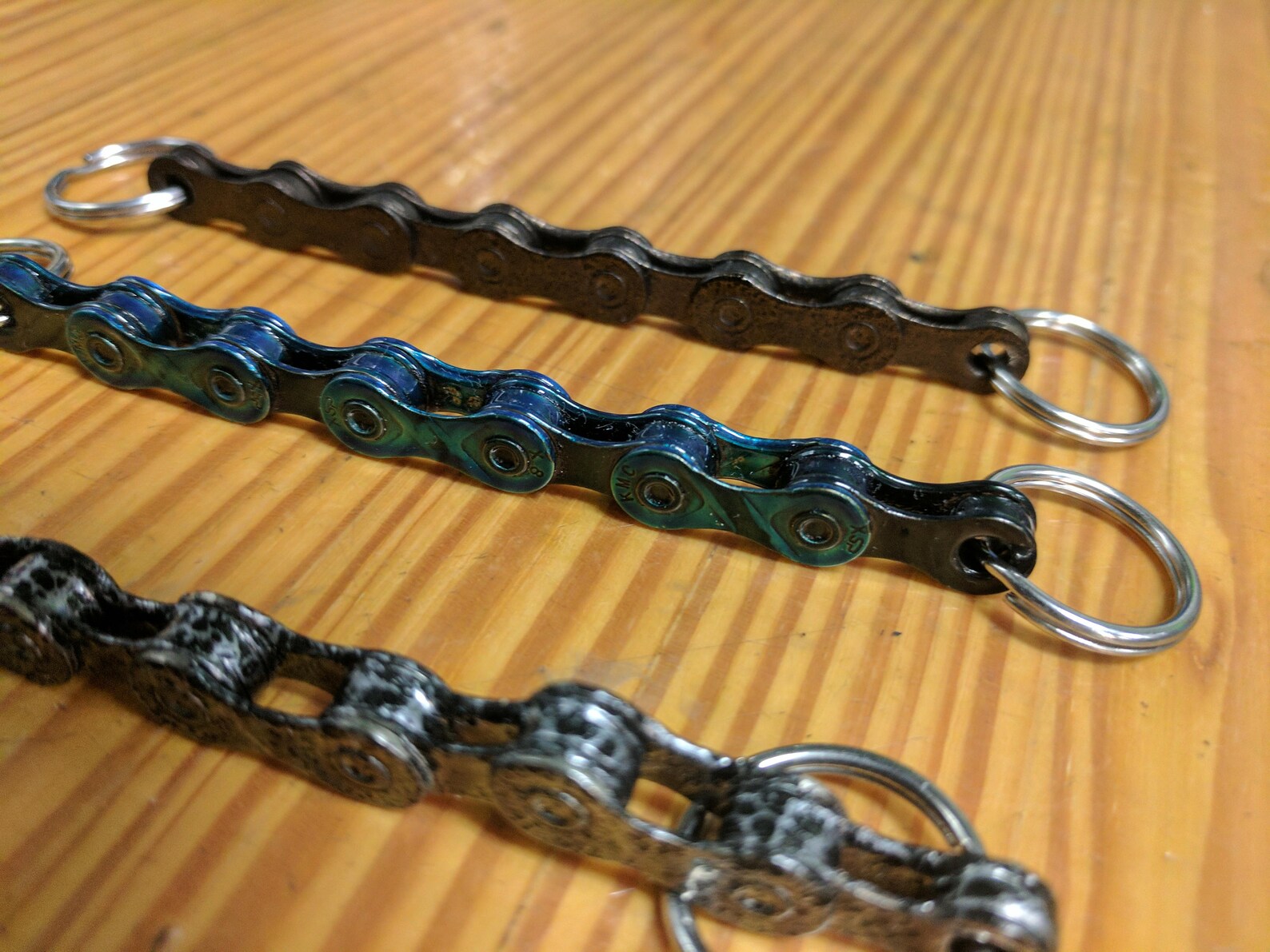 Bike Lover, Recycled Metal Art, Bicycle Link Keychain, Cycling Lover ...