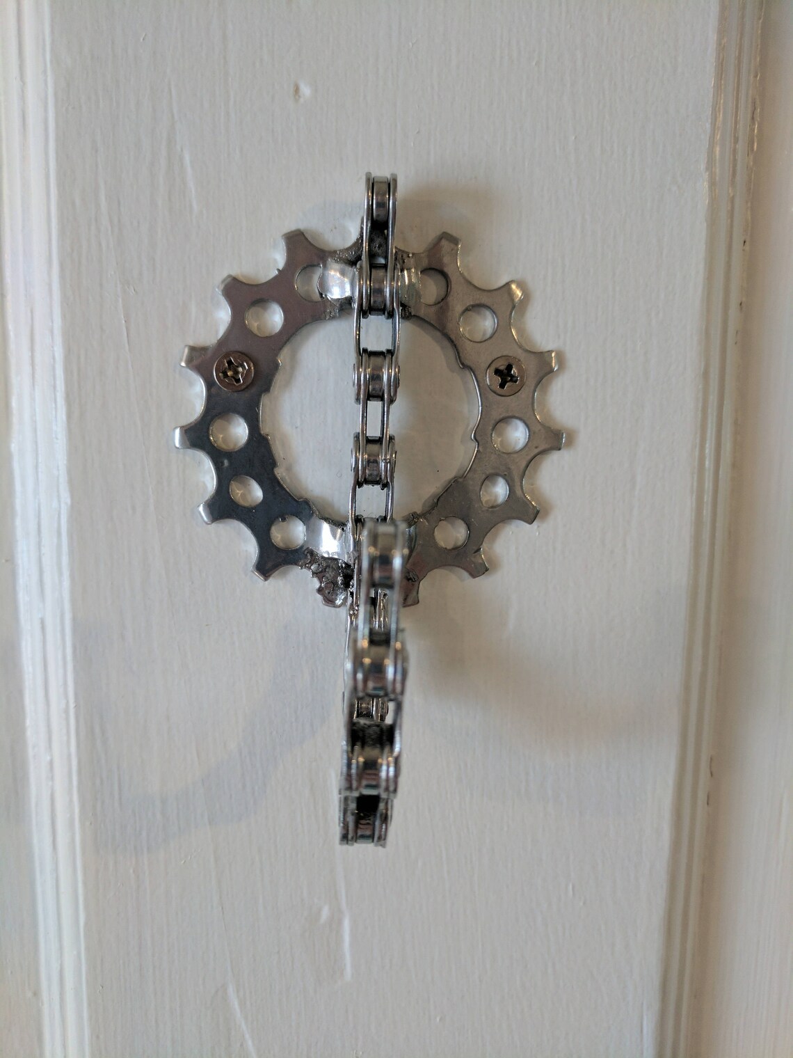 Bicycle Chain Wall Hook Silver - Etsy