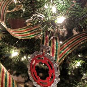 Recycled Bicycle Chain "christmas Ball" Bike Ornament - Etsy