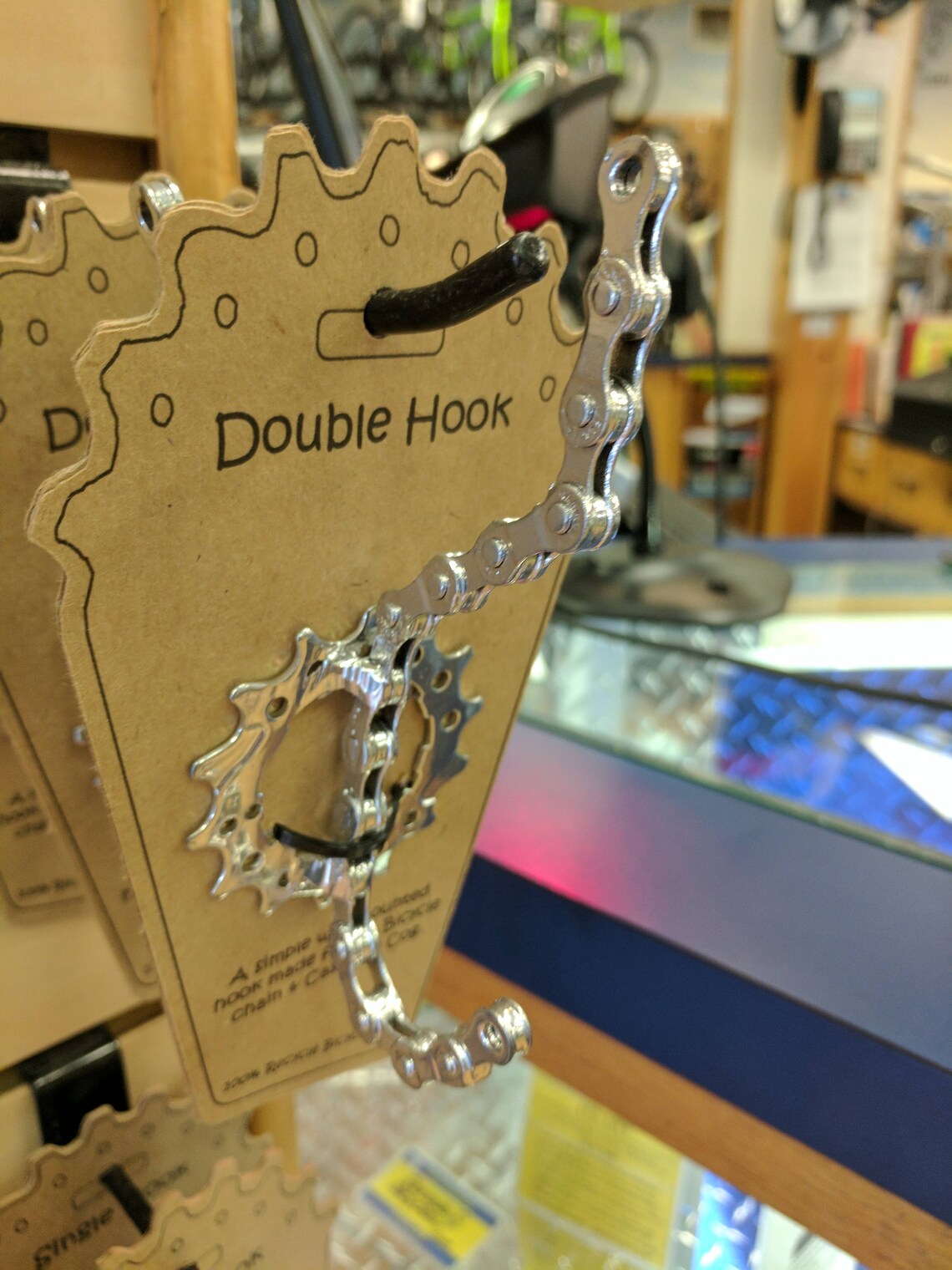 Bicycle Chain Wall Hook Silver - Etsy