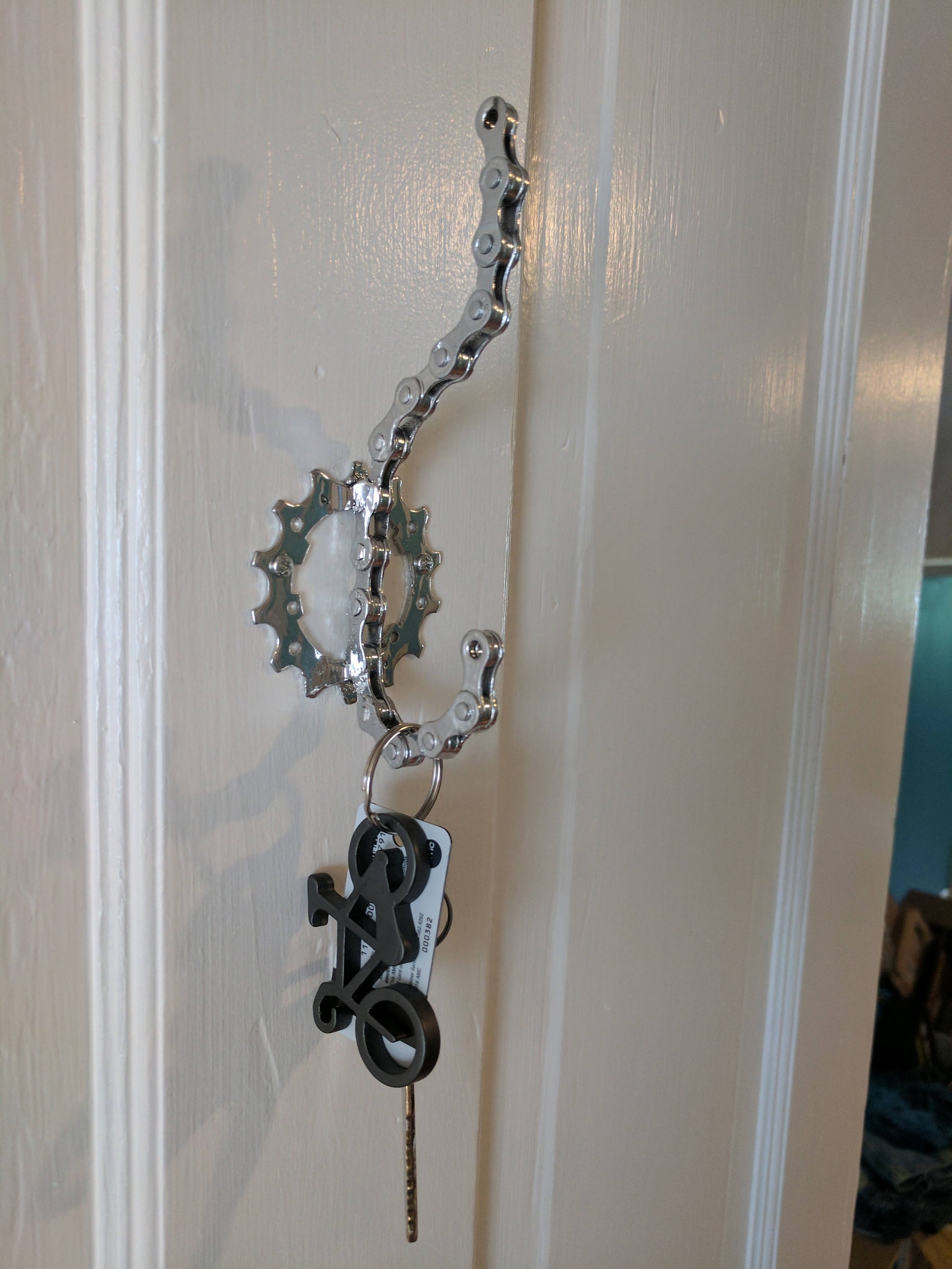 Bicycle Chain Wall Hook Silver - Etsy