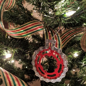 Recycled Bicycle Chain "christmas Ball" Bike Ornament - Etsy