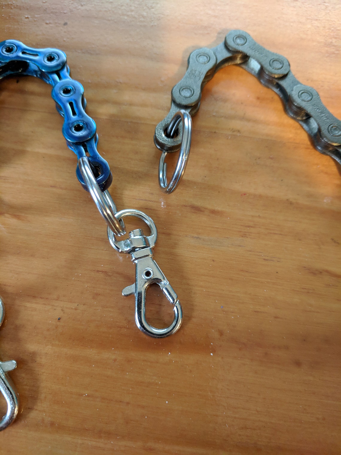 Bike Lover, Recycled Metal Art, Bicycle Link Keychain, Cycling Lover ...