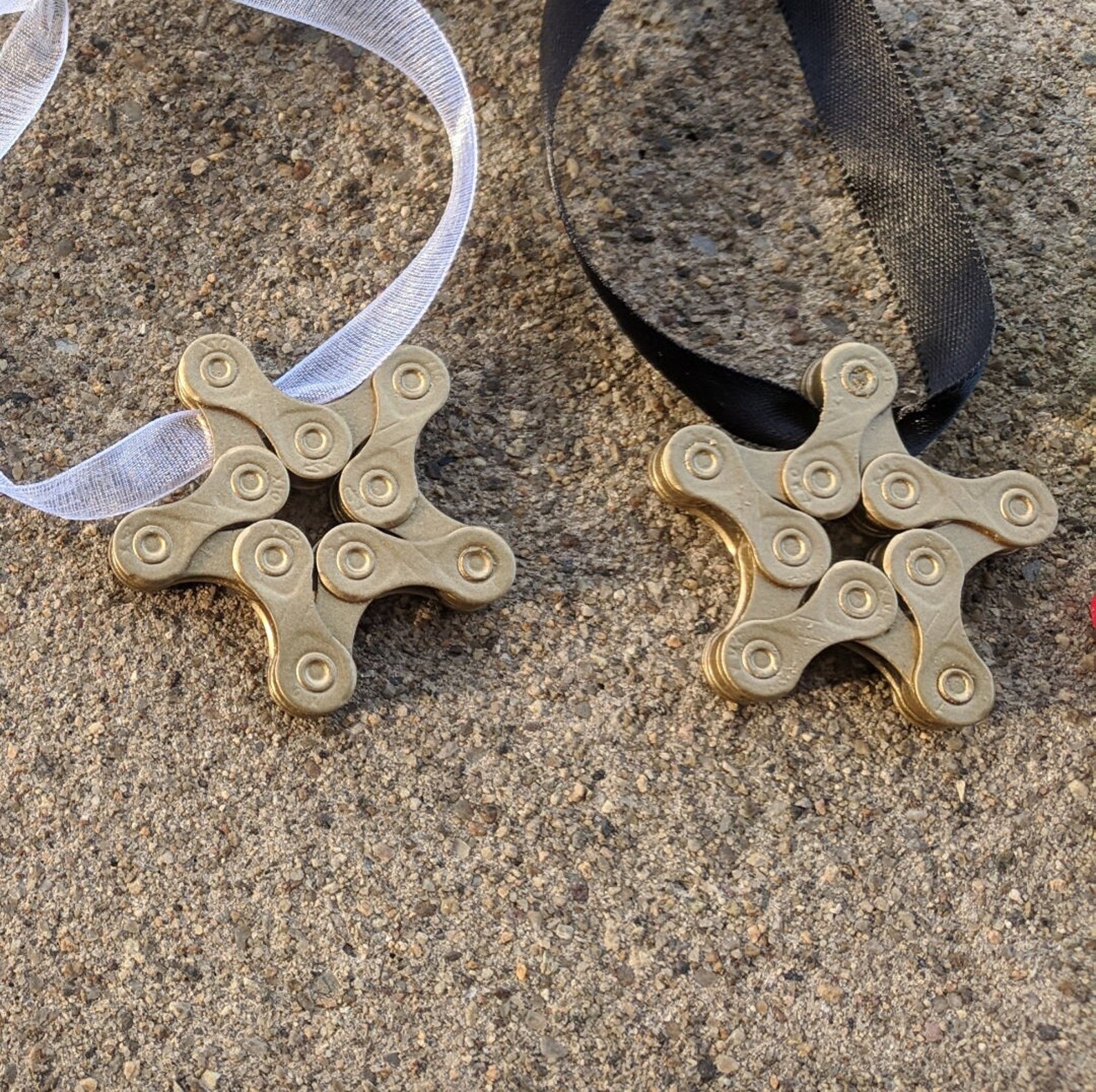 Recycled Bicycle Chain chain Link Star Bike Lover - Etsy