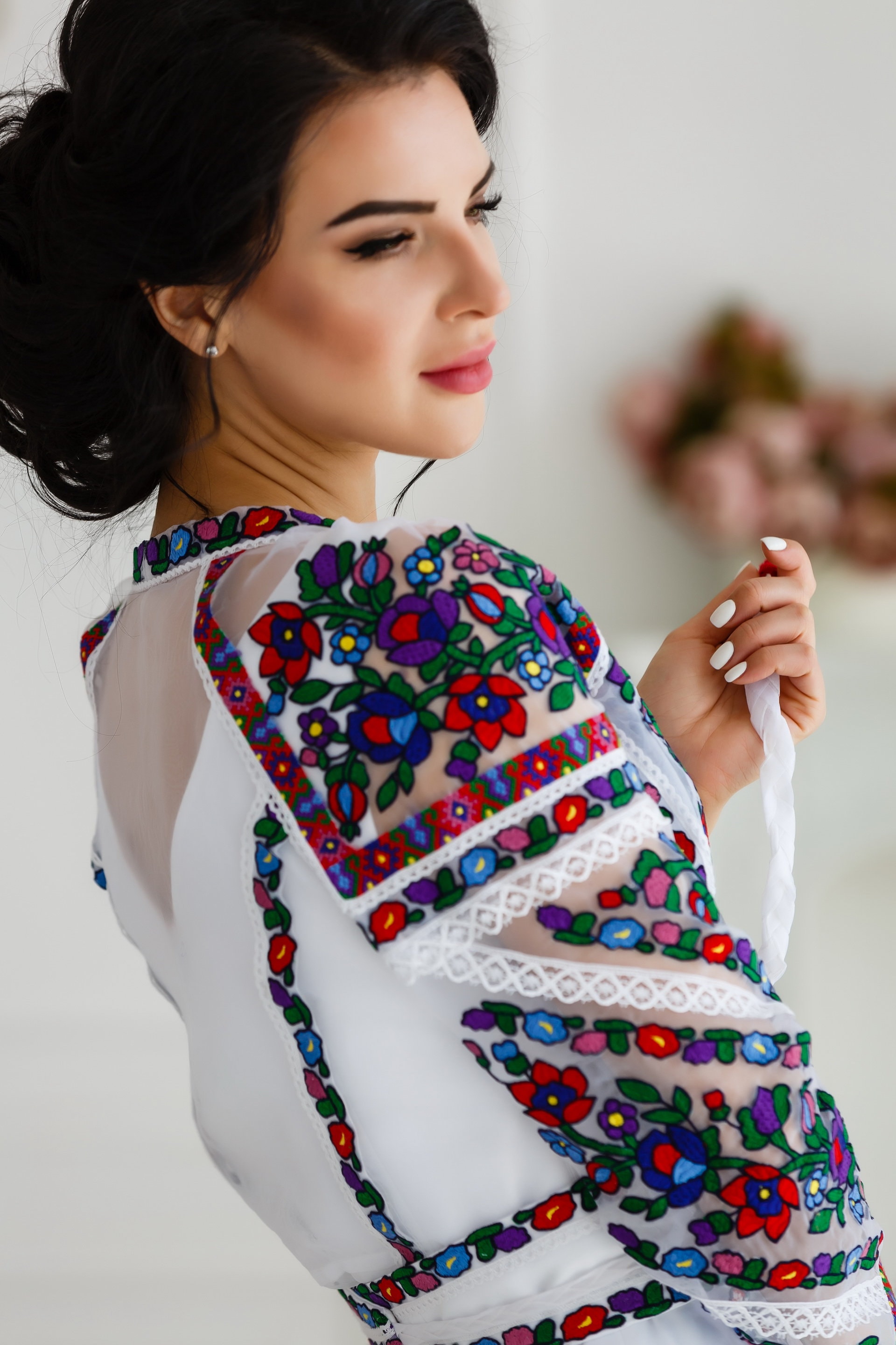 Unique Wedding Dress With Colorful Ukrainian Embroidery | Etsy