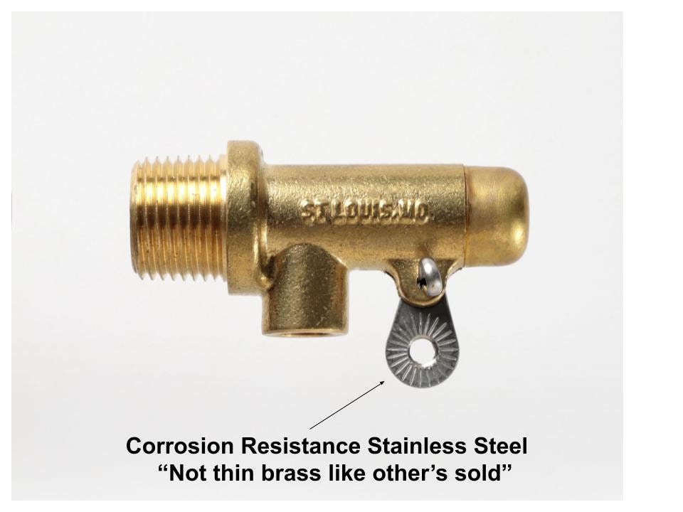 Float-tec Letro Pentair T26 EZ Adjustment Brass Float Valve 3/8" NPT Male Threads 3" Arm ...