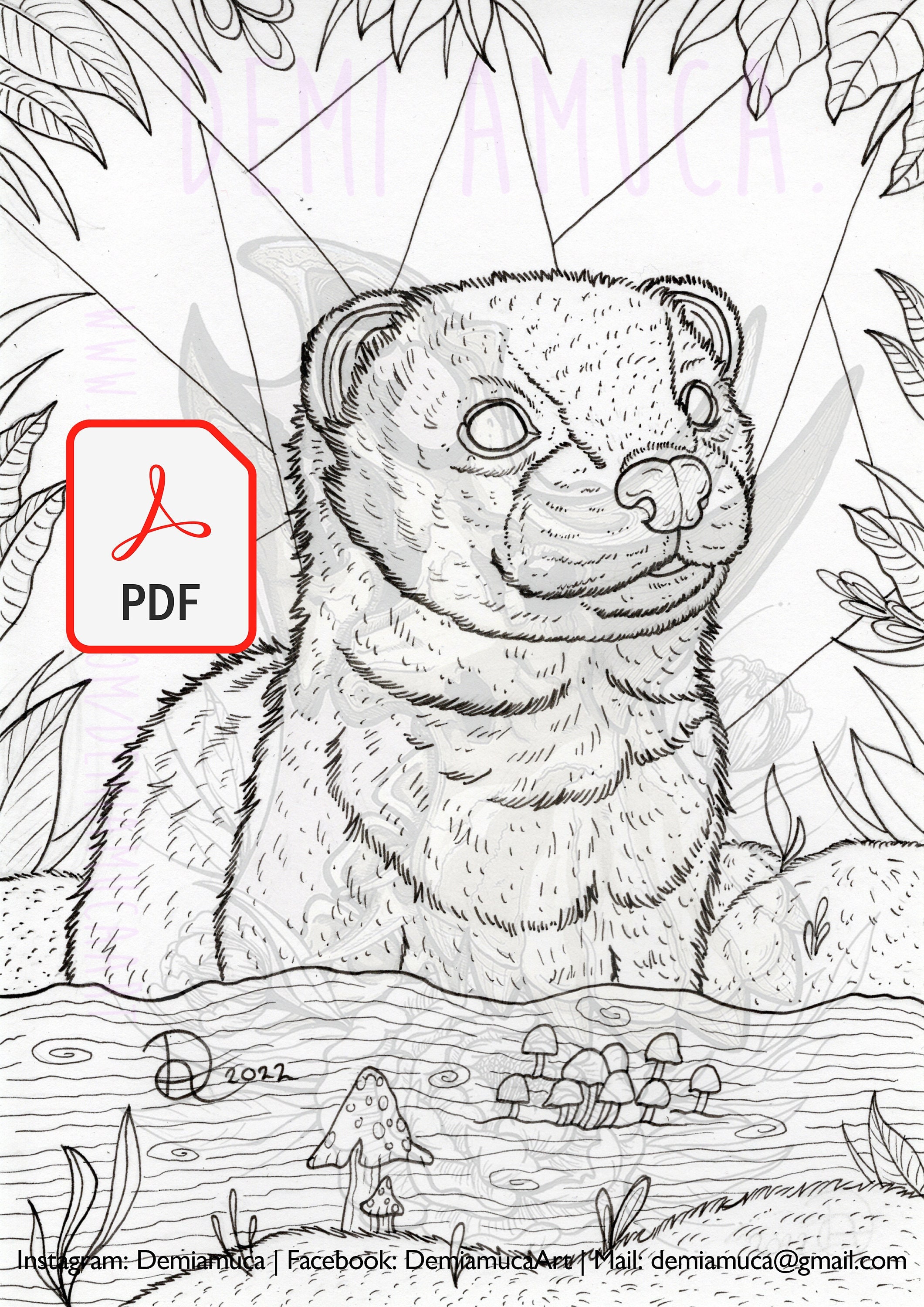 Mongoose Coloring Pages