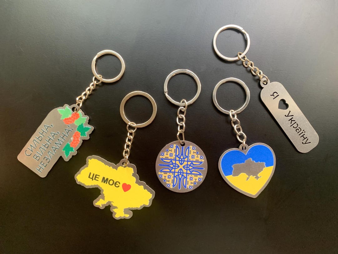 Ukrainian Keychain - Perfect Gift for Friends and Family - Etsy