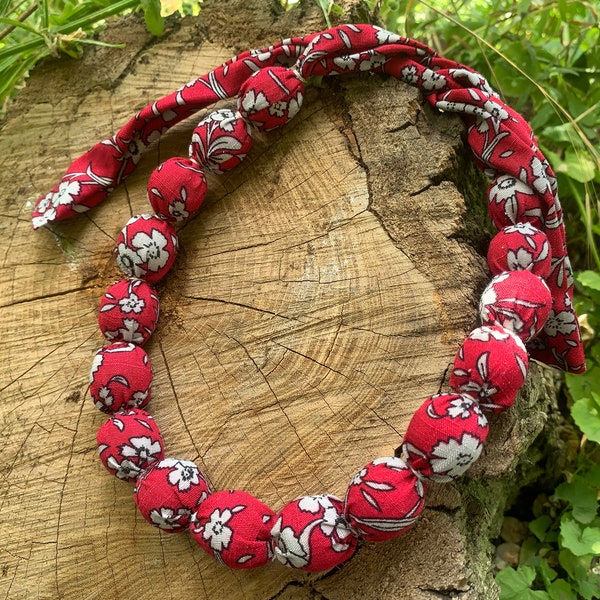 Fabric Bib Necklace - Etsy