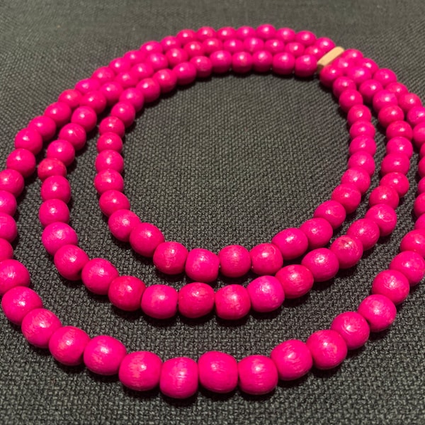 Fuschia Necklace - Etsy