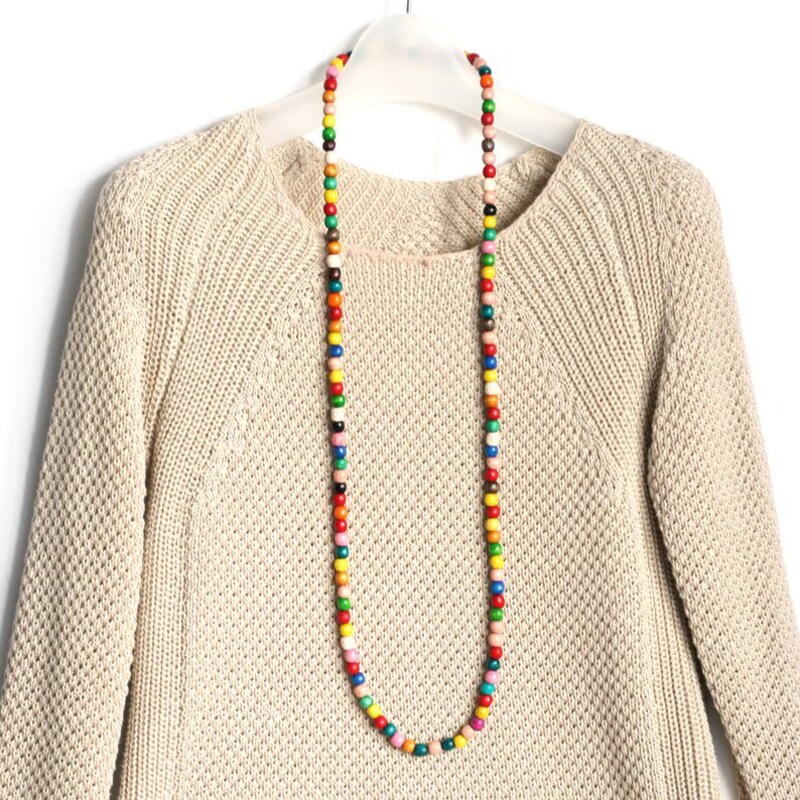 Long Beaded Necklace - Etsy