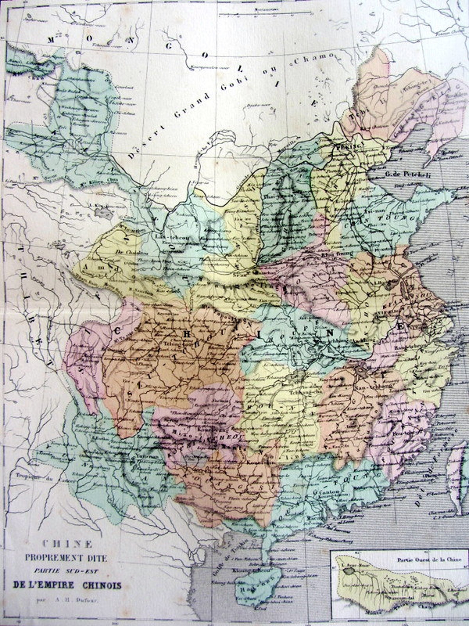 1855 Ancient China Map Print Asia Atlas Engraving Antique - Etsy