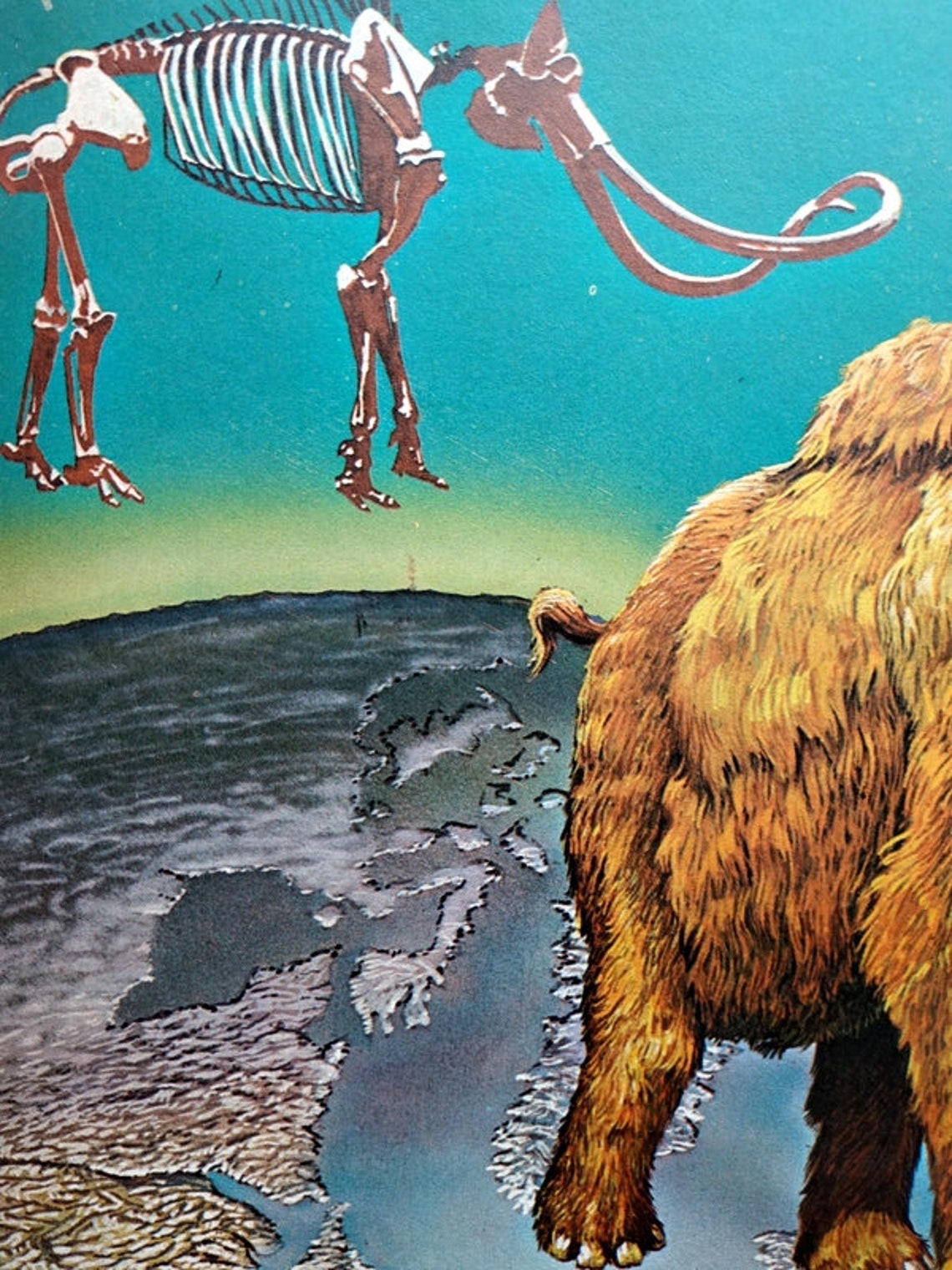 1963 Science Ice Age Print, Vintage Magazine Technology, Tecnirama ...