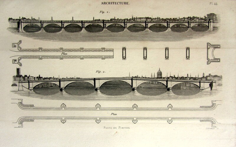 Ancient Architecture Stone Bridge Engraving, Antique Construction ...