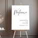 Modern Welcome Sign, Reception Sign, Editable Canva Template, Instant ...