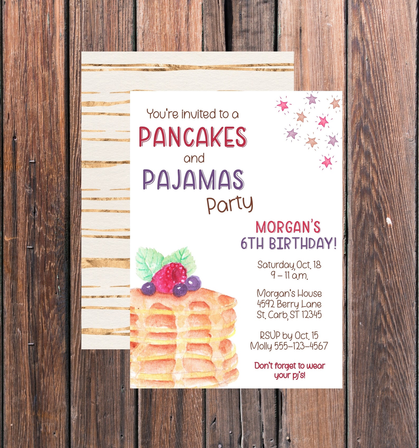 Pancakes and Pajamas, Pancake Party, Pancake Birthday, Pancakes ...