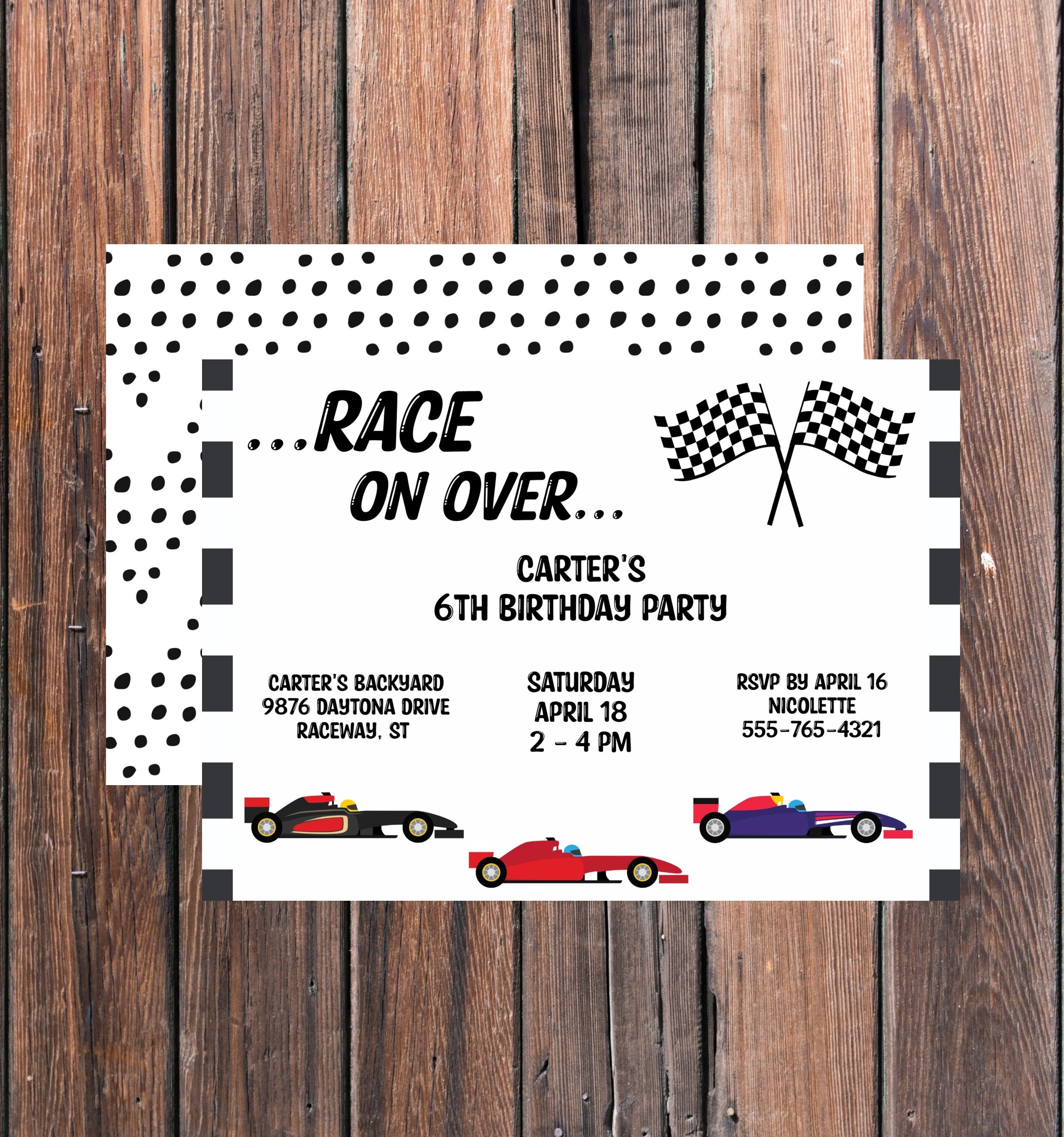 Racecar Birthday, Racing Birthday, Corjl Invitations, Race Car Birthday ...