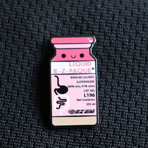 Radiology Pin - Barium Bottle - Etsy