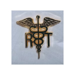 Radiology Pin - RT Caduceus Gold - Etsy