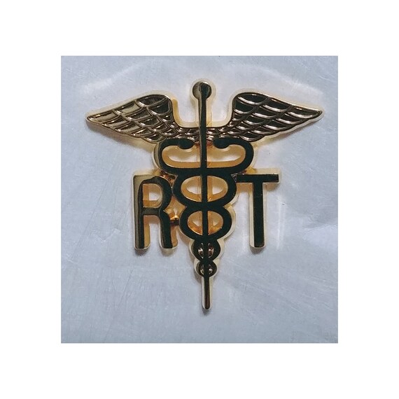 Radiology Pin RT Caduceus Gold | Etsy