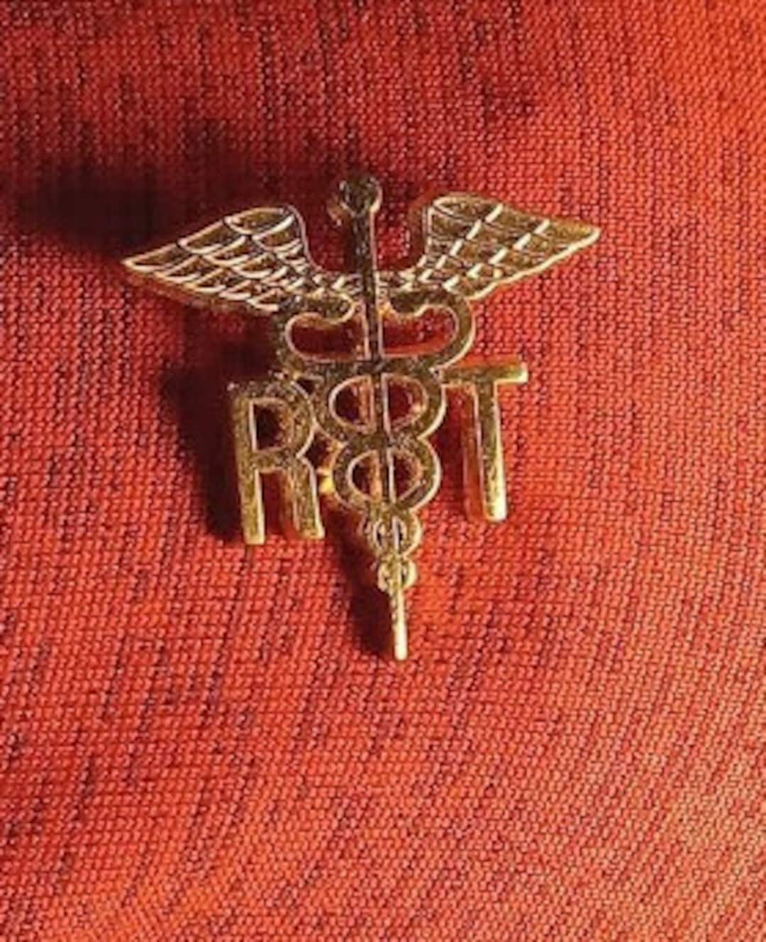Radiology Pin RT Caduceus Gold - Etsy