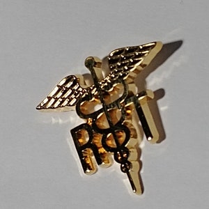 Radiology Pin - RT Caduceus Gold - Etsy