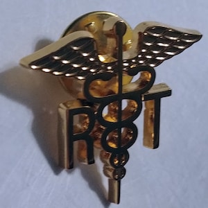 Radiology Pin - RT Caduceus Gold - Etsy