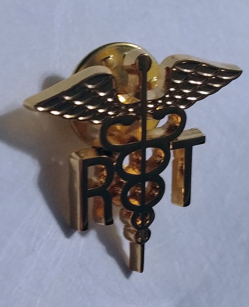 Radiology Pin - RT Caduceus Gold - Etsy