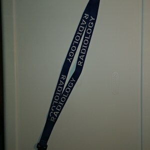 MRI Safe Radiology Lanyard - Blue Embroidered - Etsy