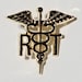 Radiology Pin - RT Caduceus Gold - Etsy