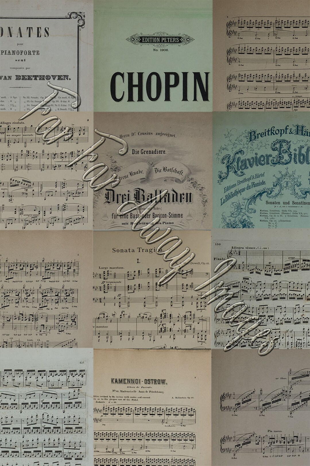 Antique Digital Sheet Music - Etsy