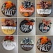 Fall & Halloween Themed Wooden Rounds - Etsy