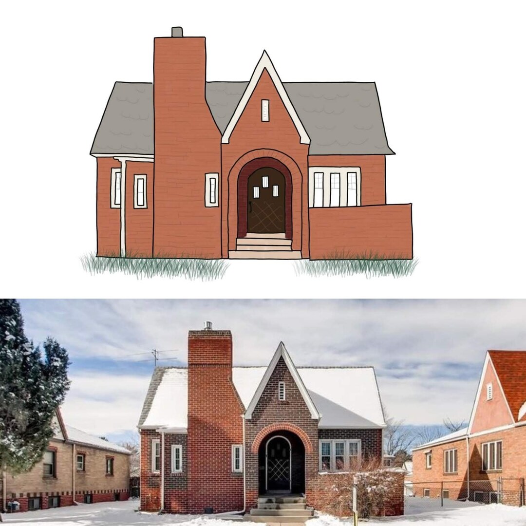 Custom House Drawing (digital File) - Etsy